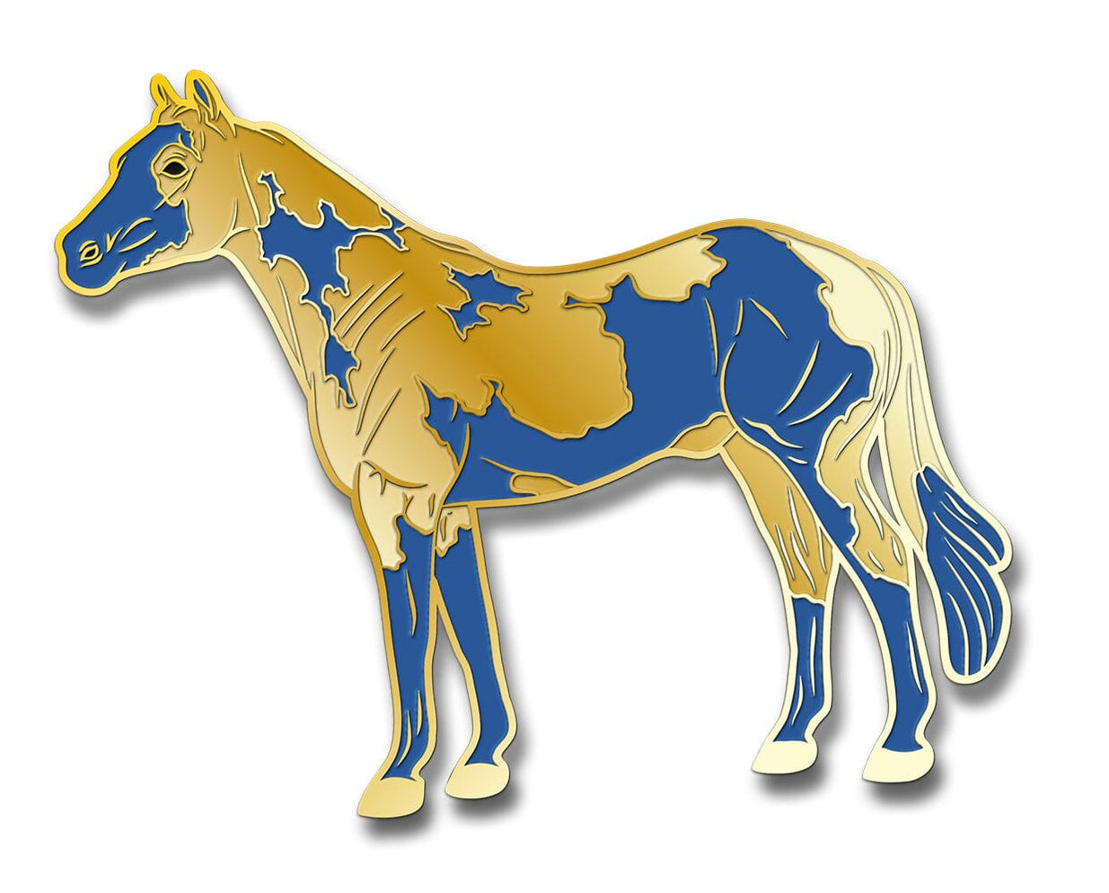 Gilded Deluxe Enamel Pin — BreyerHorses.com