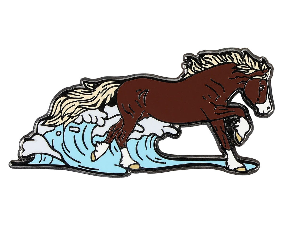 Surfer's Riptide Deluxe Enamel Pin — BreyerHorses.com