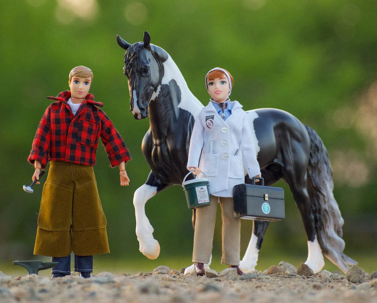 Farrier with Blacksmith Tools 8" Figure - BreyerHorses.com